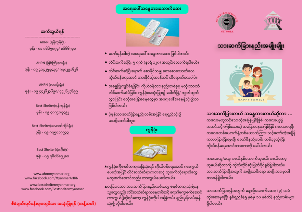 Family Planning – AHRN-Myanmar